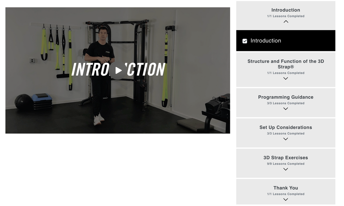 3D Strap® Foundations Course for Exercise and Sport Professionals – Whatsthatstrap.com